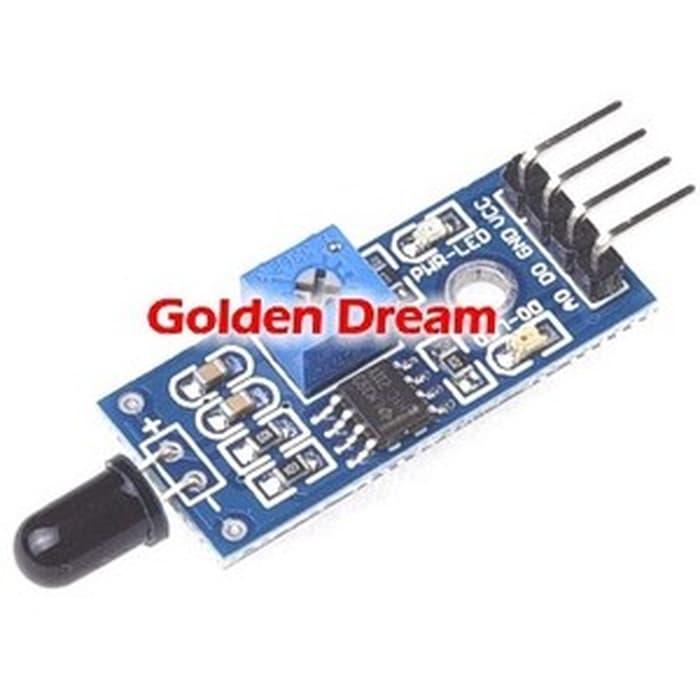 Jual Sensor sumber api pendeteksi kebakaran modul penerima inframerah ...