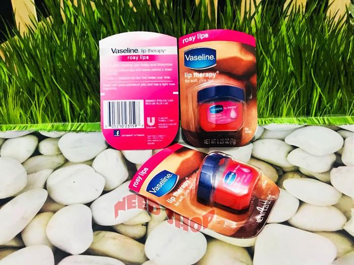 Jual [MERAH] VASELINE LIP THERAPY / ROSY LIPS FOR SOFT PINK LIPS 7 GRAM ...