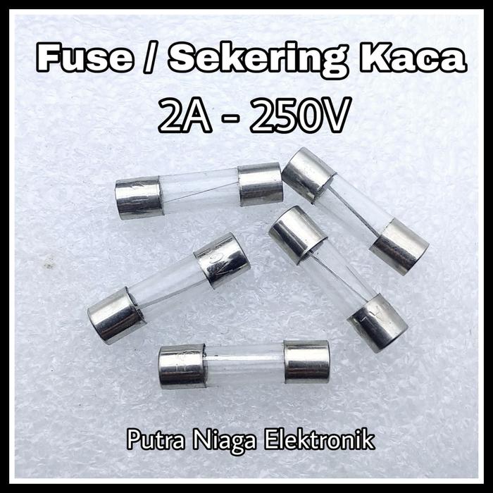 Jual Fuse Kaca 2A 250V / Sekering 2cm / Sikring 2 Ampere - Kota Bandung - Putra Niaga Elektronik ...