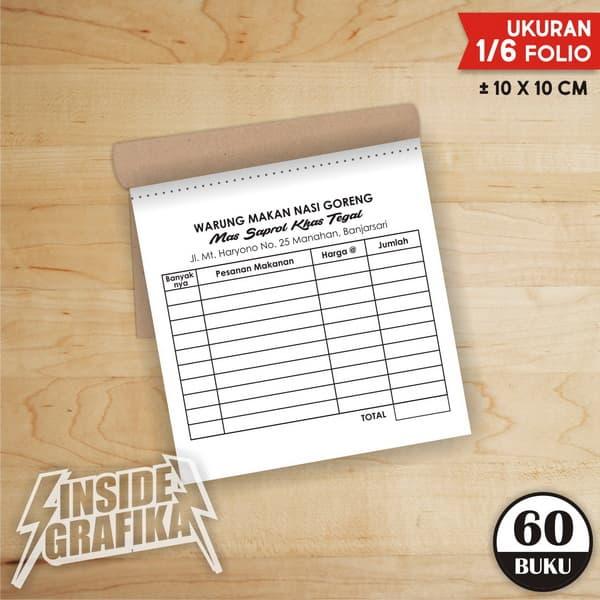 Jual Cetak Nota Bon Rangkap 2 Ply Kwitansi Struk Warung Kedai Cafe ...
