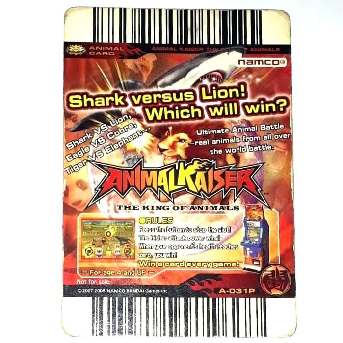 Jual Kartu Animal Kaiser Evo Shark Versus Lion! Which Wll Win ...