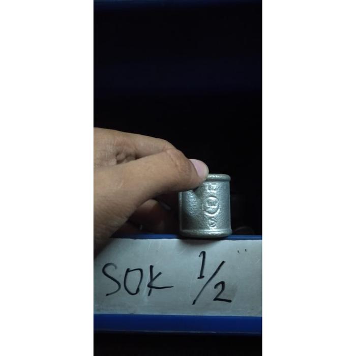 Jual Sock Galvanis 1/2" / Sok Besi 1/2" / Sock 1/2" Galvanis / Fitting ...