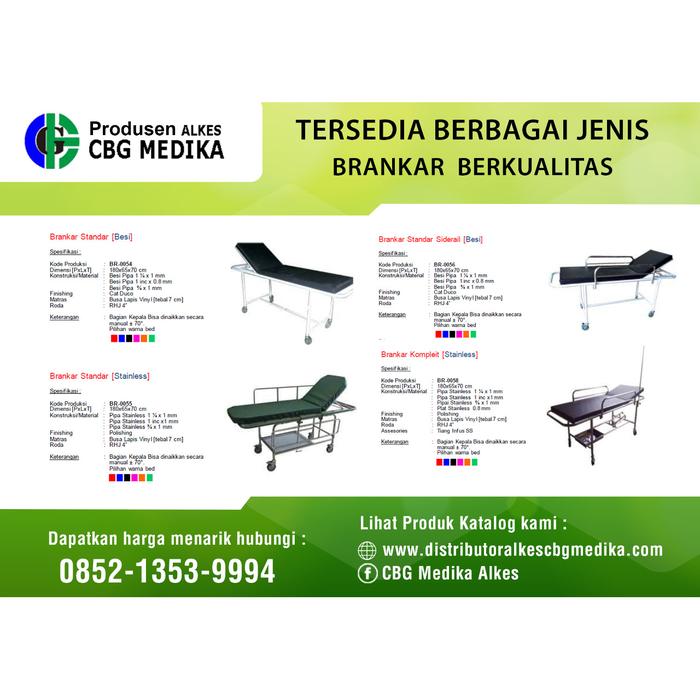 Jual BRANKAR DORONG TEMPAT TIDUR PASIEN KLINIK & RS | BRANKAR KOMPLIT ...