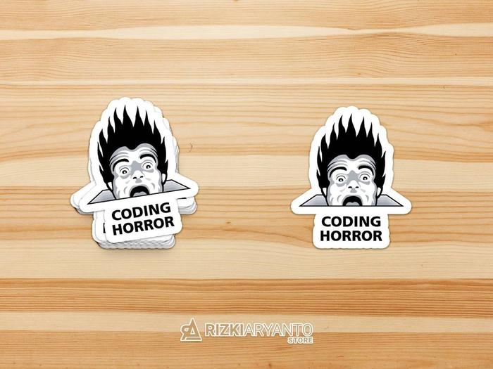 Jual Sticker - Stiker Logo Coding Horror untuk PC Laptop HP dll - Kab ...