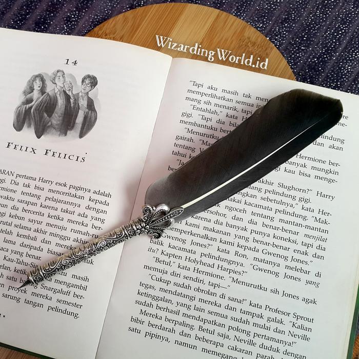 Jual pena bulu harry potter feather quill fountain dip pen hogwarts di ...