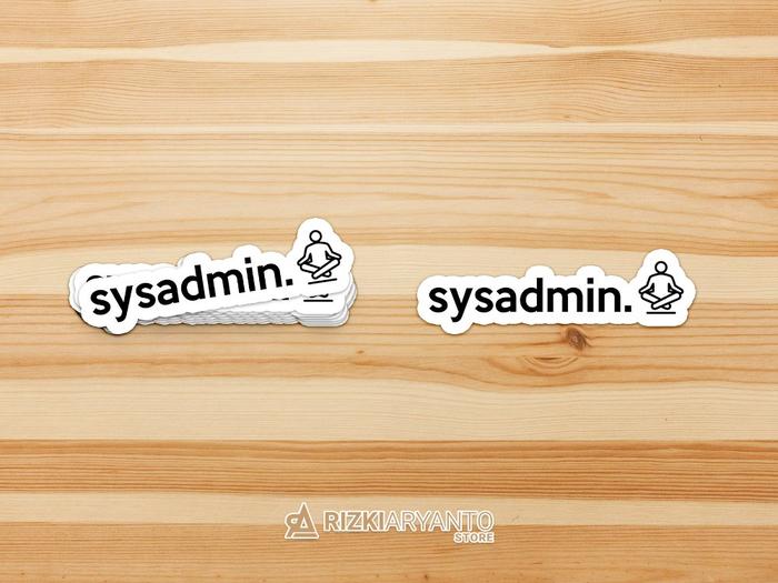Jual Sticker - Stiker Logo Sysadmin untuk PC Laptop HP dll - Kab. Garut ...