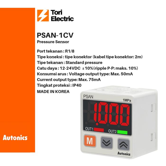 Jual AUTONICS SQUARE PRESSURE SENSOR PSAN-1CV 100% ORI - Kota Bandung ...