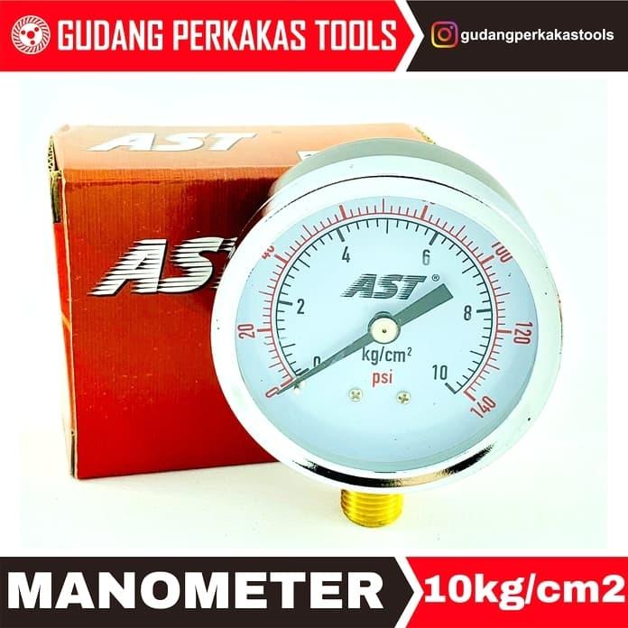 Jual Manometer / Pressure Gauge 10 kg/cm2 atau 140 psi - Kab. Magelang ...