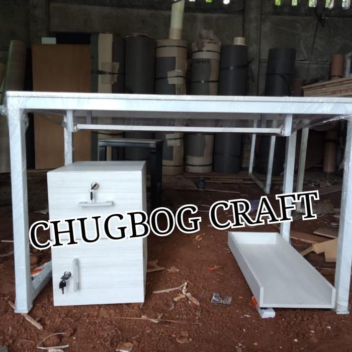 Jual Meja kerja kantor / sliding keyboard tray / meja komputer belajar ...