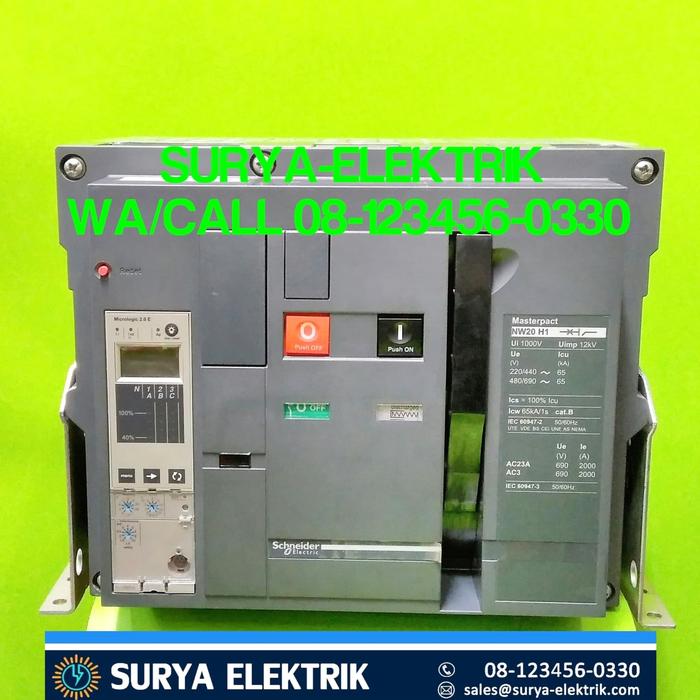 Jual ACB SCHNEIDER NW20 H1 NW20H1 NW2000 2000A 2000 AMPER 3P 3POLE 65kA ...