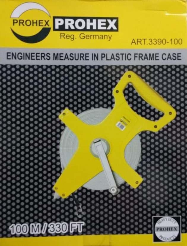 Jual METERAN FIBER PROHEX 100 METER MODEL TANCAP / MEASUREMENT TAPE ...