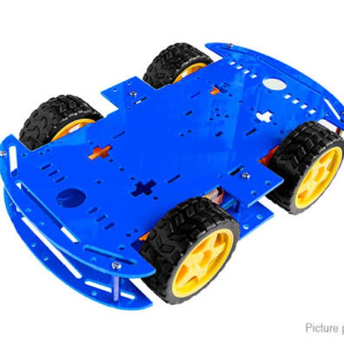 Jual Smart car 4WD Arduino NodeMCU Blue smartcar Biru robot - Kab ...