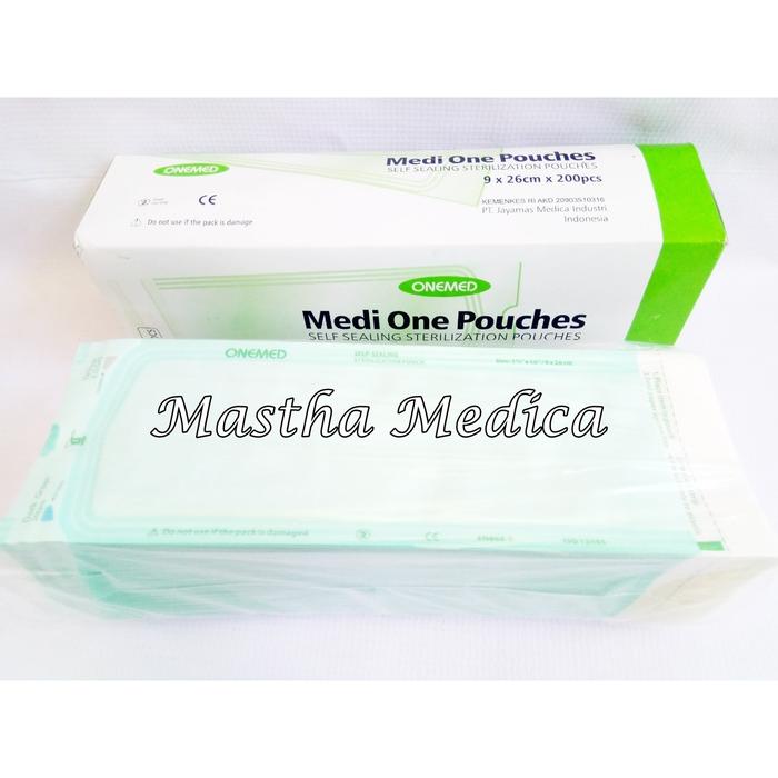Jual Sterile Pouch Plastik Sterilisasi MediOne 9X26 cm Medi One Pouches ...