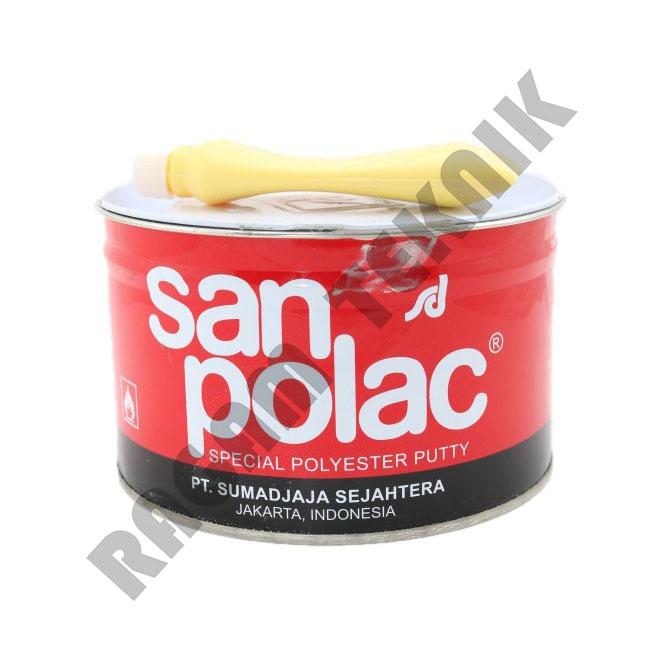 Jual sanpolac 1 kg dempul putty besi plastik polymer polyester mobil ...