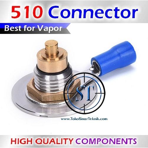 Jual Connector 510+ Konektor DIY Center Pin 22mm Vape vapor Vaping BA ...