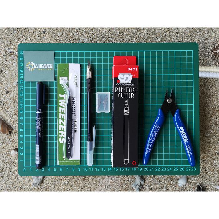 Jual Gunpla Tool Set Paket A4 Basic - Alat Rakit Gundam Model Kit Tool ...