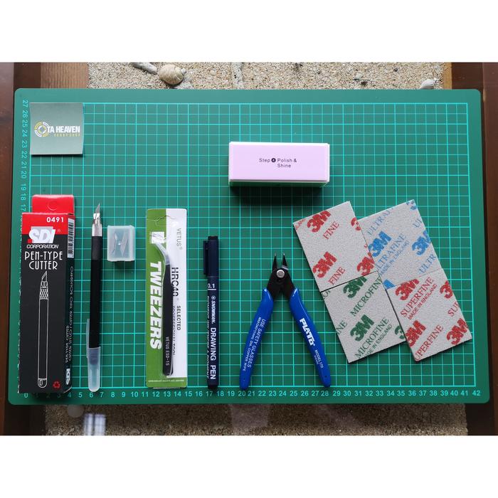Jual Gunpla Tool Set Paket A3 Full Set - Alat Rakit Gundam Model Kit ...