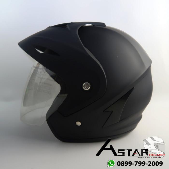 Jual Helm Half Face ukuran XL XXL Transformer Hitam Doff Ink Kyt Asv ...