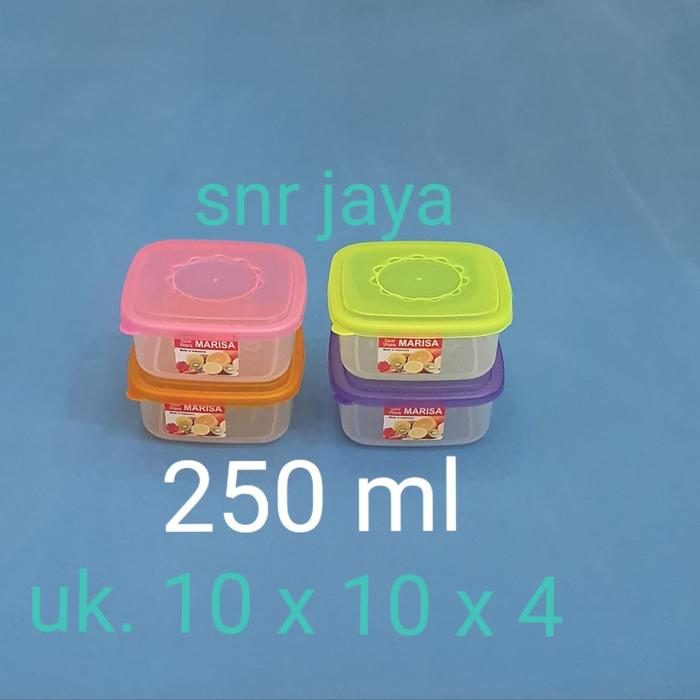 Jual Toples Marisa 250 ml / Toples Plastik Segi Kotak Kecil Green Line ...
