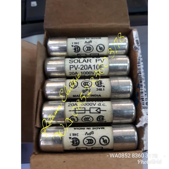 Jual Solar Fuse Bussmann 10×38 PV-20A10F 20A 1000VDC 10A 1000VDC PV-10A10F - Jakarta Barat ...