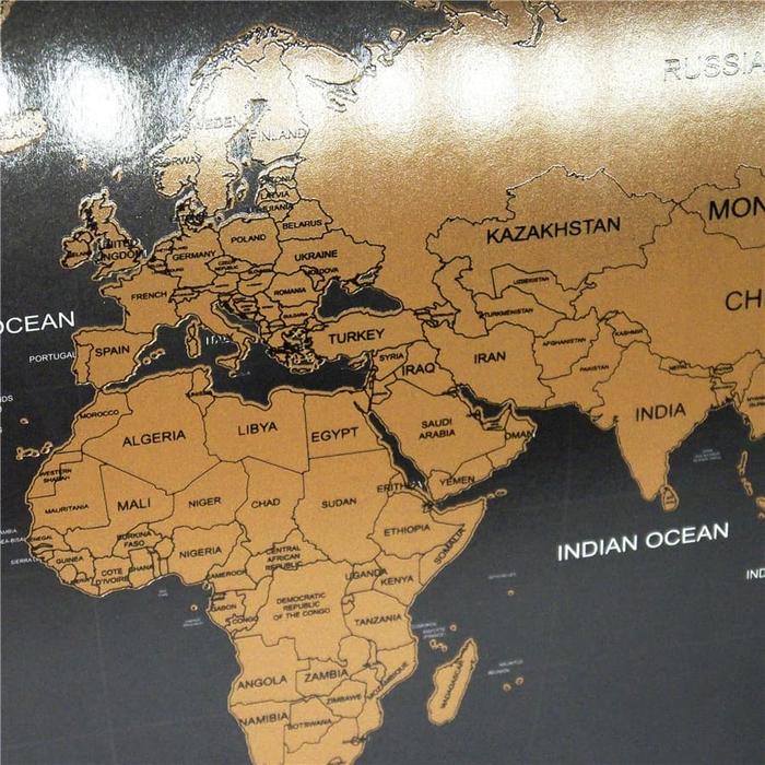 Jual Poster Peta Dunia Large Vintage World Map Besar Scratch Painting ...