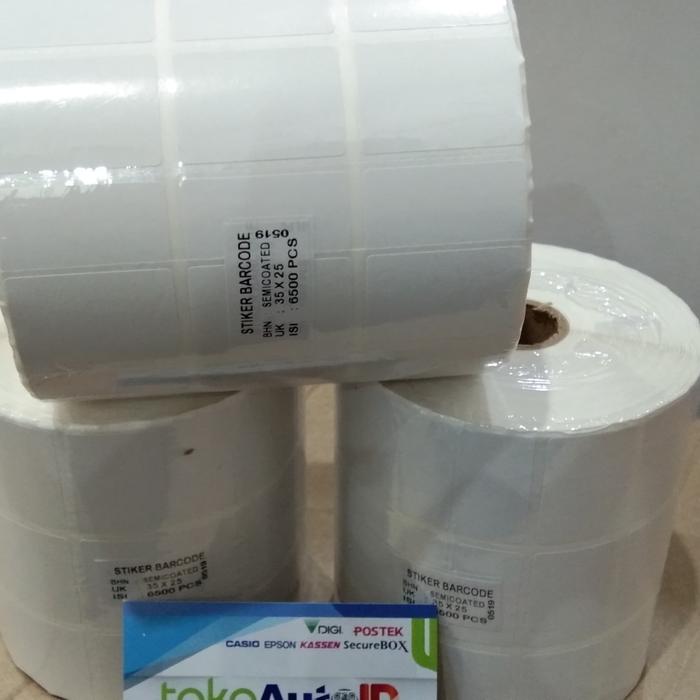 Jual Label Stiker Barcode 35 x 25 mm For Retail , Label Baju ...