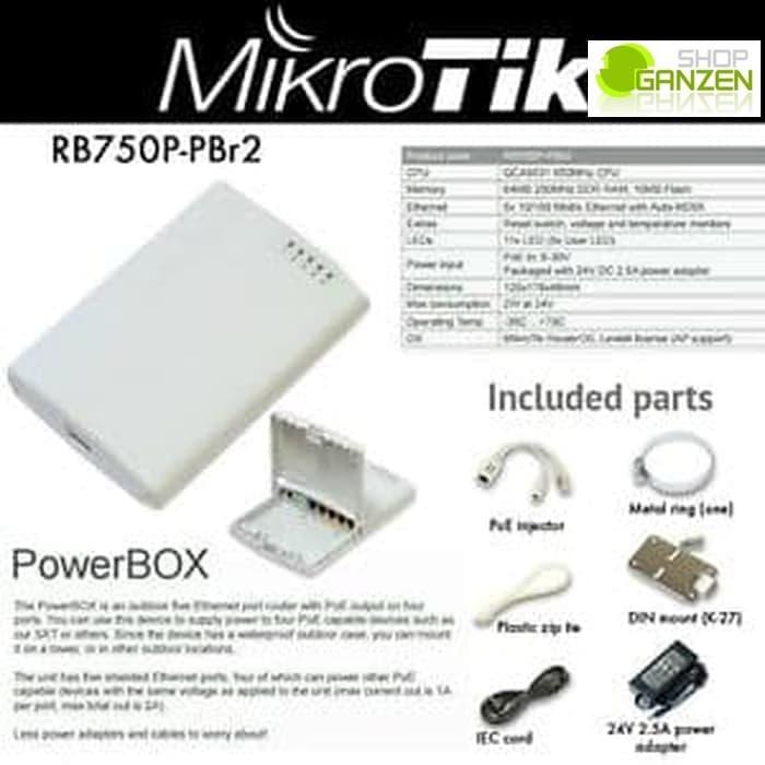 Jual Mikrotik Router RB750P-PBr2 (with PoE-Output) / powerbox - Jakarta ...