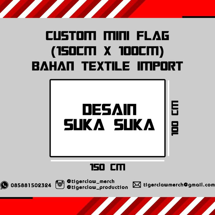 Jual Custom bendera / mini flag / giant flag supporter,komunitas dan ...
