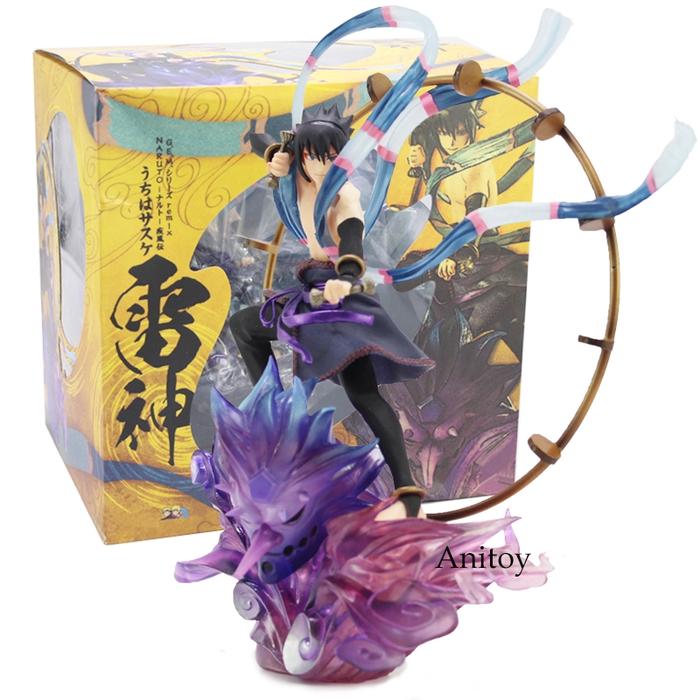 Jual Baru Shippuden Uzumaki Naruto Fujin Uchiha Sasuke Raijin PVC ...