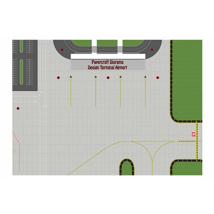 Jual 'UPDATE' Diecast Mat Airport Commuter Terminal Single Runway ...