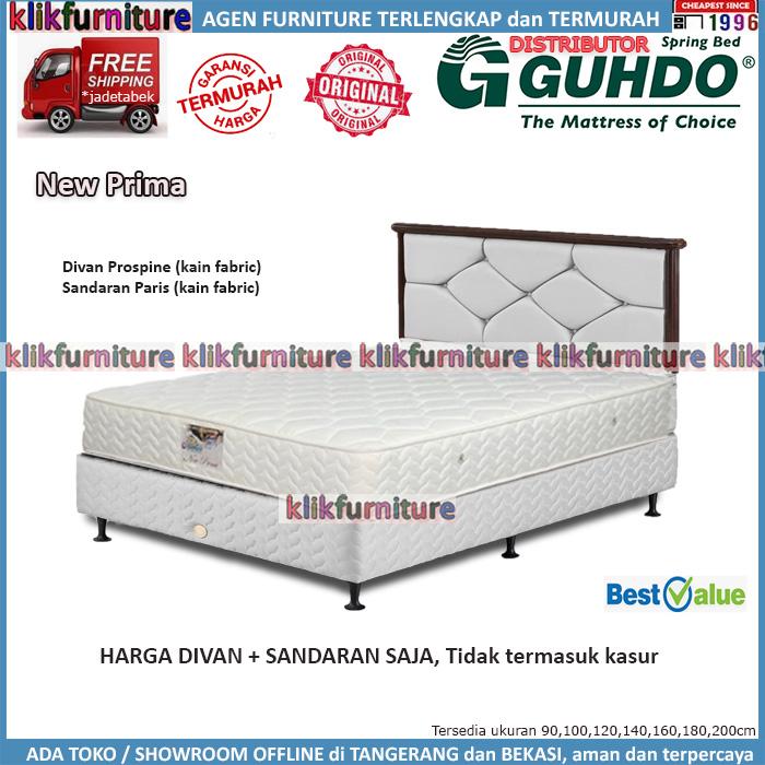 Promo Divan + Sandaran (180x200cm) Guhdo Springbed Prospine Paris Cicil ...