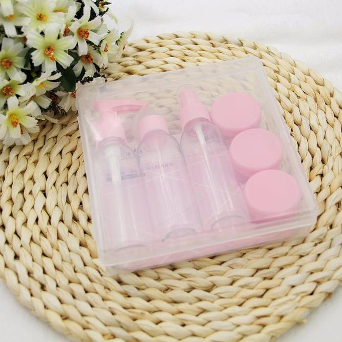 Jual BOTOL SABUN KOSONG UNTUK TRAVELLING 7 IN 1 TRAVEL TOILETRIES KIT ...