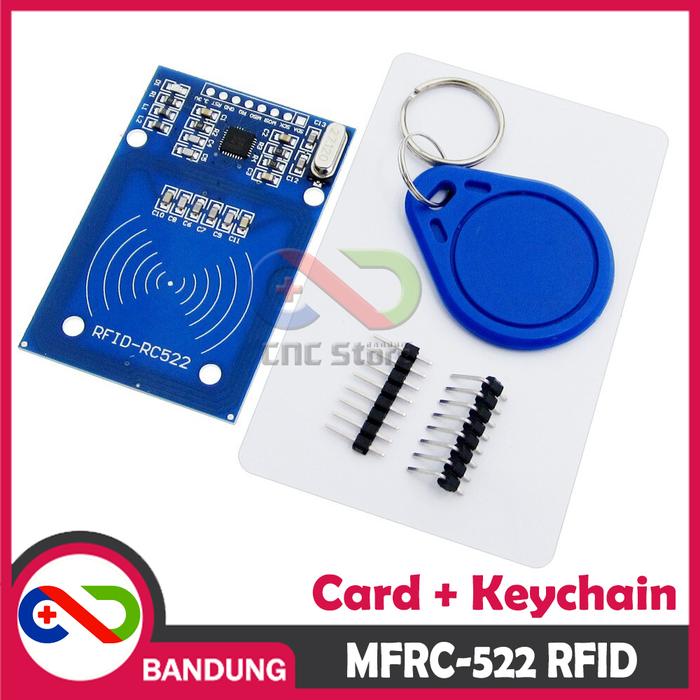 Jual [CNC] MFRC-522 RC-522 RFID CARD + KEYCHAIN SENSOR MODULE - Kota ...
