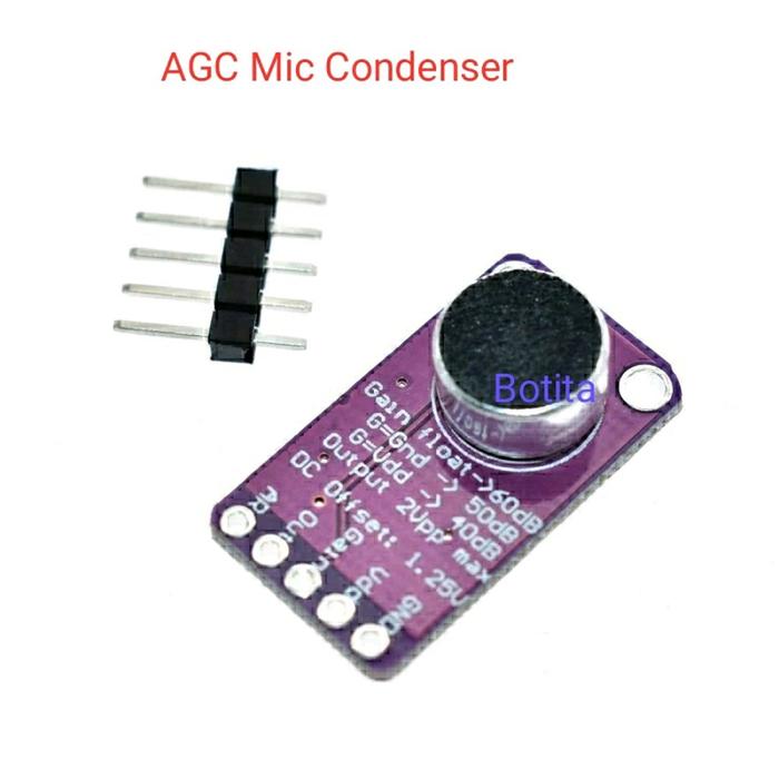 Jual Modul Mic AGC Kit Mic Condenser Mycom Micom Rig HT Icom Yaesu ...