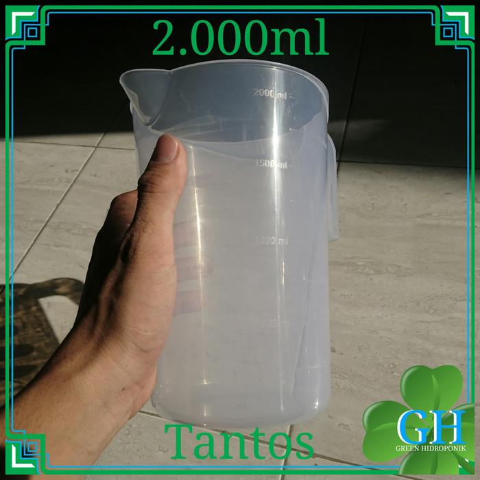 Jual Gelas Ukur 2.000ml/2 Liter, Takaran/Takeran, Nutrisi Hidroponik ...