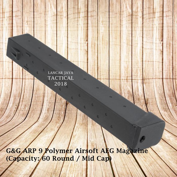 Jual Magazine ARP 9 G&G Polymer Airsoft AEG Capacity 60 Round Mid Cap ...