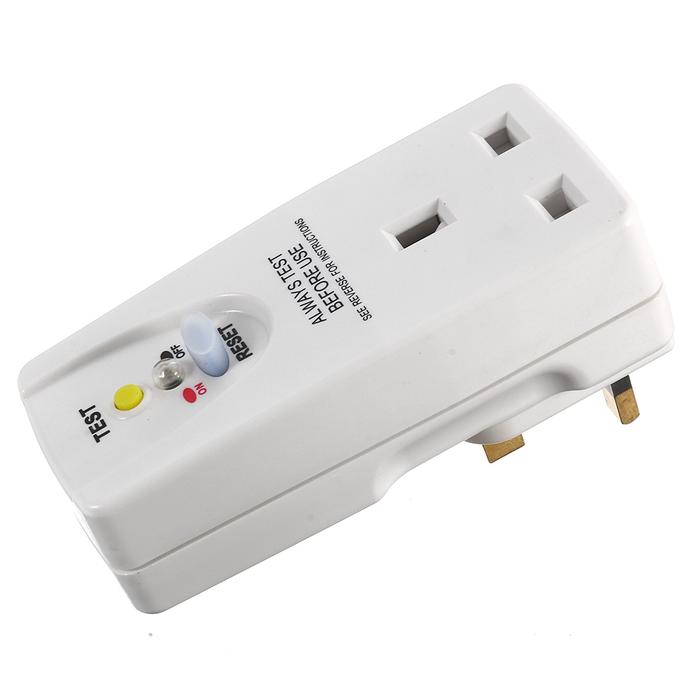 Jual 220V 13A RCD Safety Adapter Plug Power Circuit Breaker Socket ...