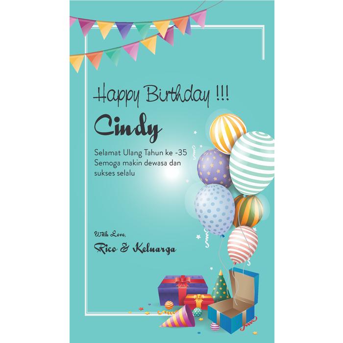 Contoh Greeting Card Happy Birthday