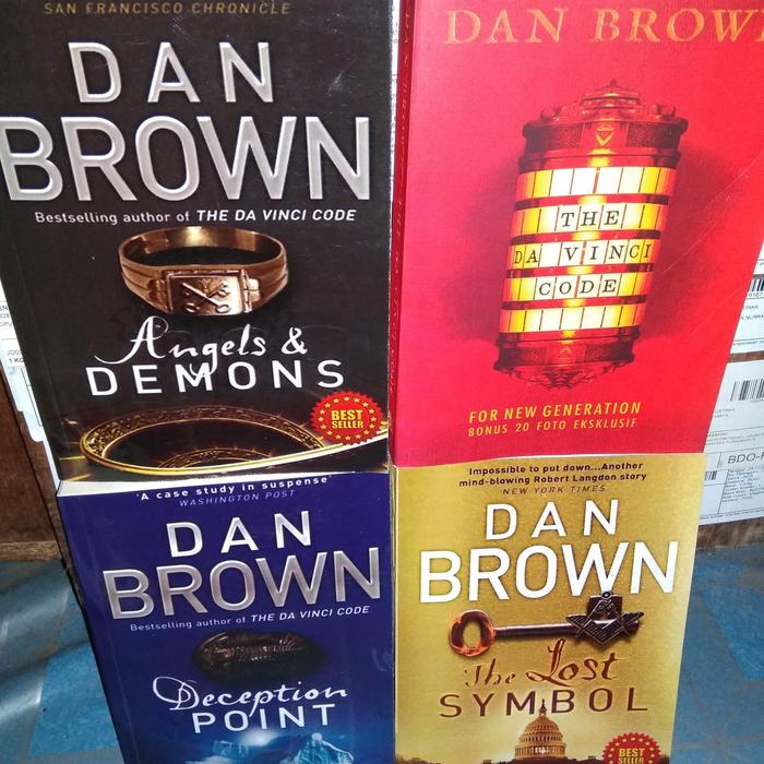 Jual Paket 4 Buku Dan Brown Davinci Code The Lost Symbol Angels And Demon - Kab. Bantul ...
