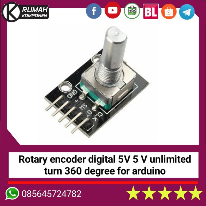 Jual Rotary encoder digital 5V 5 V unlimited turn 360 degree for ...