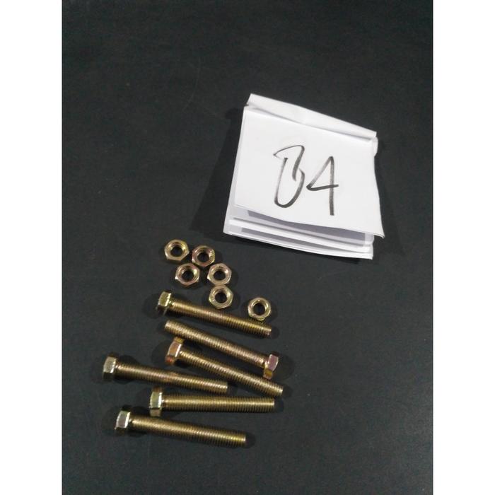 Jual baut kuning m6 x 60 mm baut kuningan heksagonal panjang 6 cm kunci ...