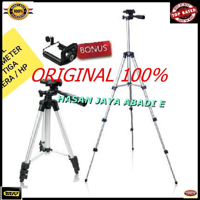 Jual j132 tripod kaki tiga 1 semeter original universal holder hp tripoods di Seller Indah ...