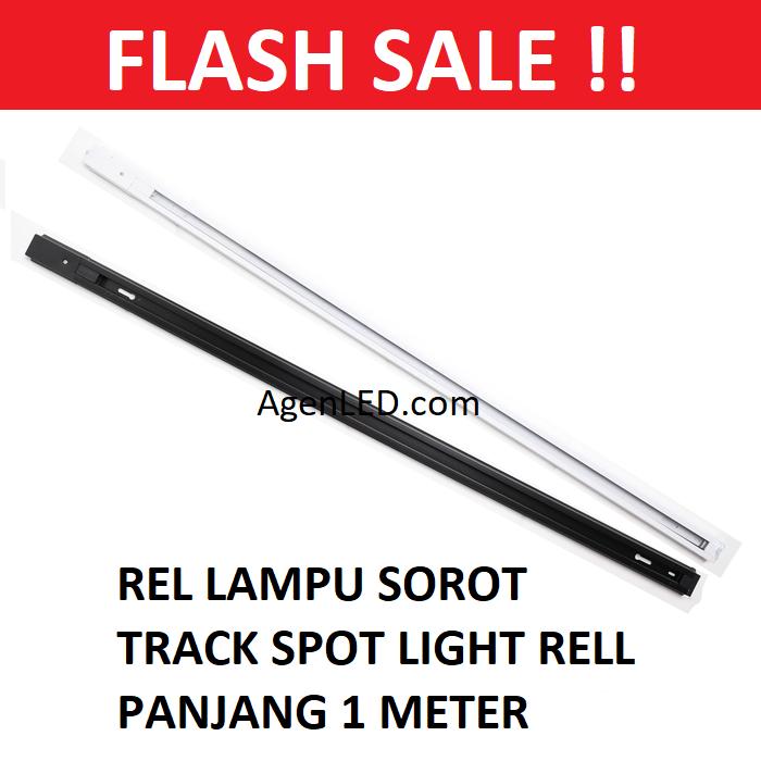 Jual REL Lampu sorot spot track rell 1M kap 1 m meter trek LED PUTIH ...