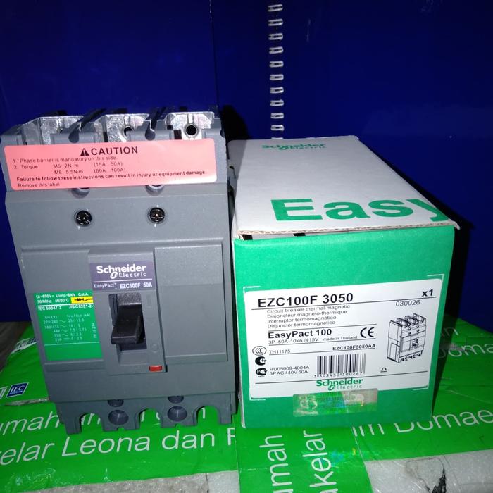 Jual mccb schneider EZC 100F 3 phase 80A - Jakarta Pusat - Panel listrik nusantara | Tokopedia
