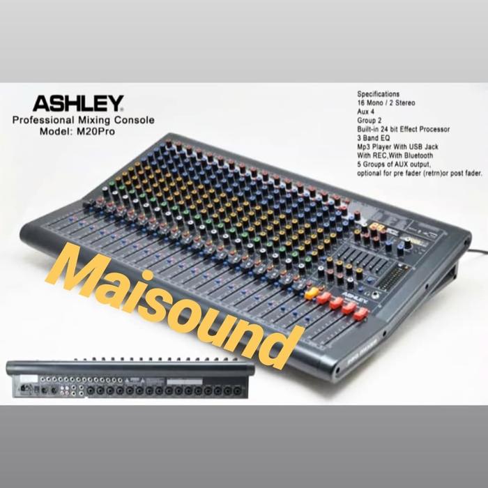 Jual MIXER AUDIO ASHLEY M20 PRO M 20PRO M20PRO ORIGINAL 20 CHANNEL ...