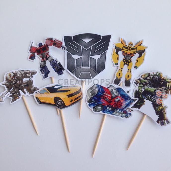 Jual Topper Kue Transformers Optimus Prime Cake Topper Autobots ...