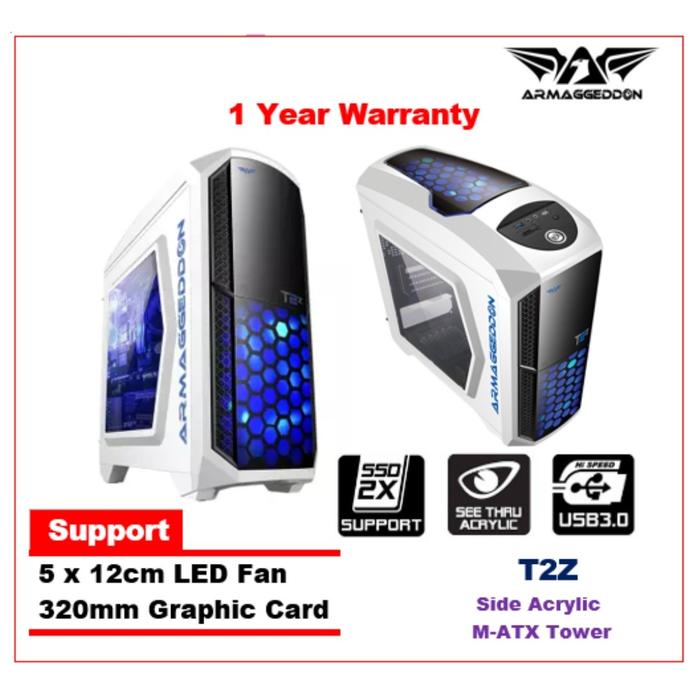 Jual Casing PC Power Logic Armageddon Zeptron T2Z - White - Kota Medan ...