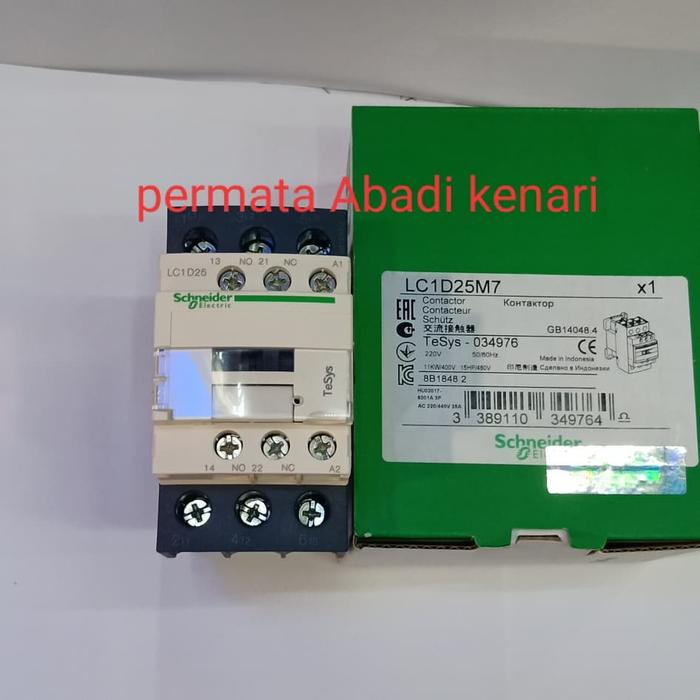 Jual kontaktor lcid25 Schneider contactor lcid 25 220v 3 kutub ...