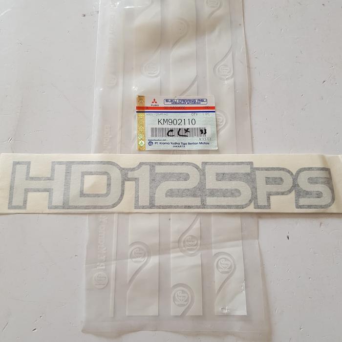 Jual Emblem / Logo / Stiker / Sticker HD125PS Mobil PS Canter Original ...