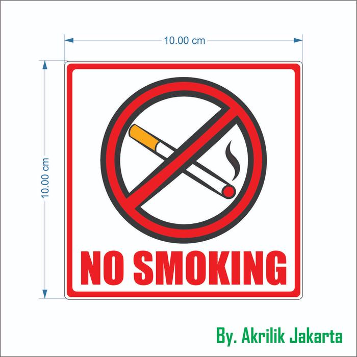 Jual Rambu Dilarang Merokok / No Smoking Area 10 x 10 - Jakarta Timur ...